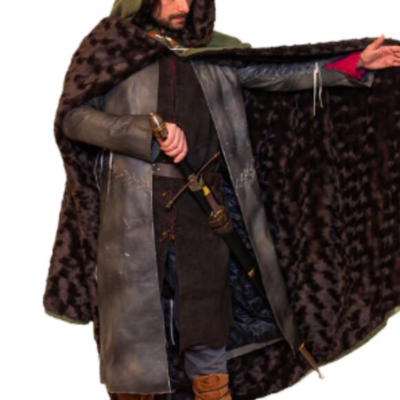 Knight Weave | Jackets & Coats | Knightweave Grey Wfaux Rabbit Fur Lining Cloak New | Poshmark